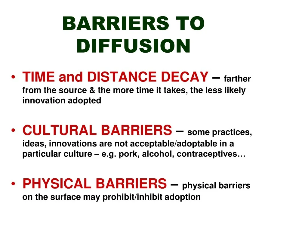 PPT - BARRIERS TO DIFFUSION PowerPoint Presentation, free download - ID ...