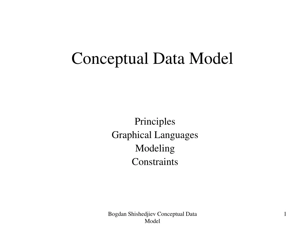 PPT - Conceptual Data Model PowerPoint Presentation, free download - ID ...