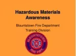 PPT - Awareness Level Hazardous Materials Training PowerPoint ...