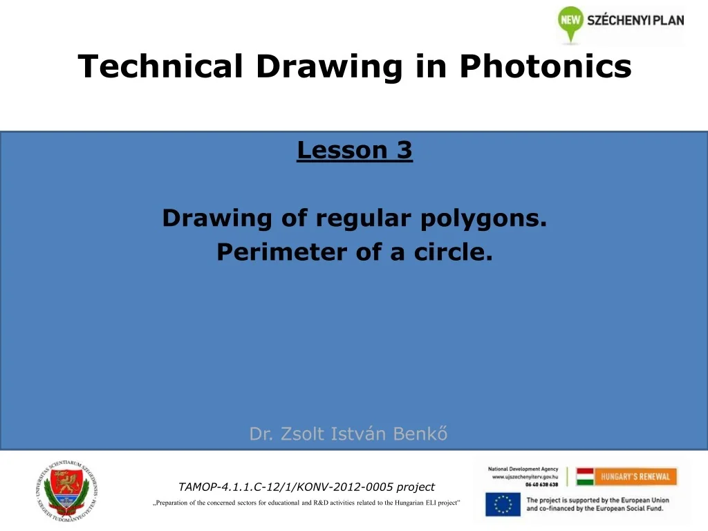 PPT - Technical Drawing in Photonics: Lesson 3 Regular Polygons ...