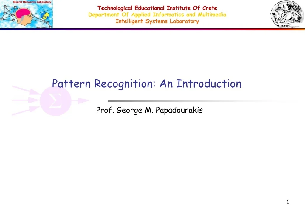 PPT - Pattern Recognition in Machine Learning PowerPoint Presentation, free download - ID:9357947