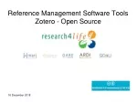PPT - Reference Management Software Tools Mendeley PowerPoint ...