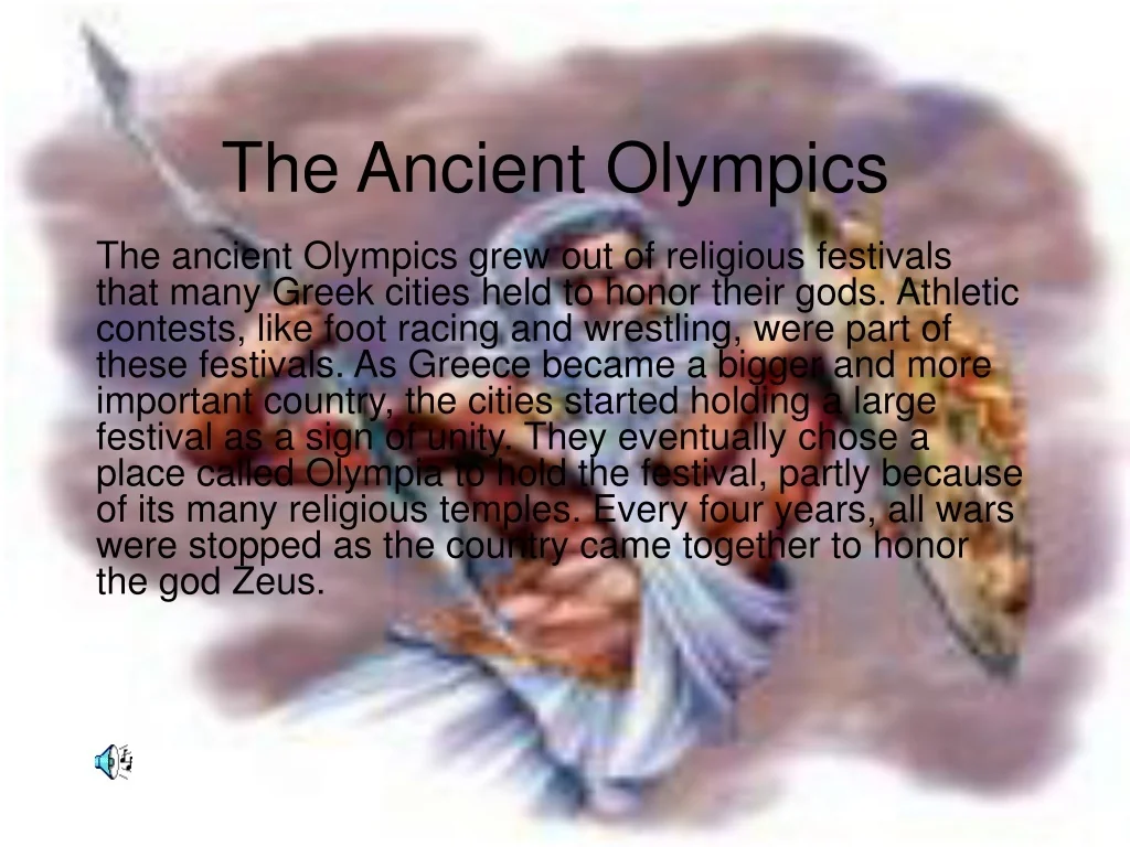 PPT - The Ancient Olympics: A Legacy of Unity and Athletic Excellence ...