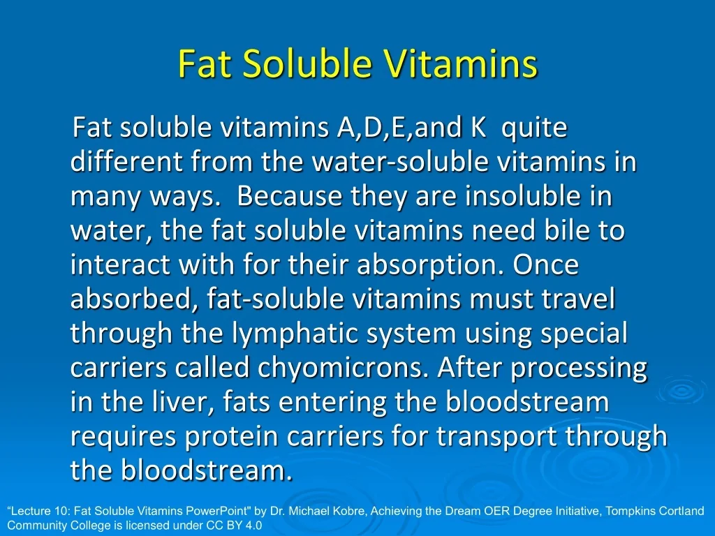 PPT - Exploring Fat-Soluble Vitamins: A Complete Guide PowerPoint ...