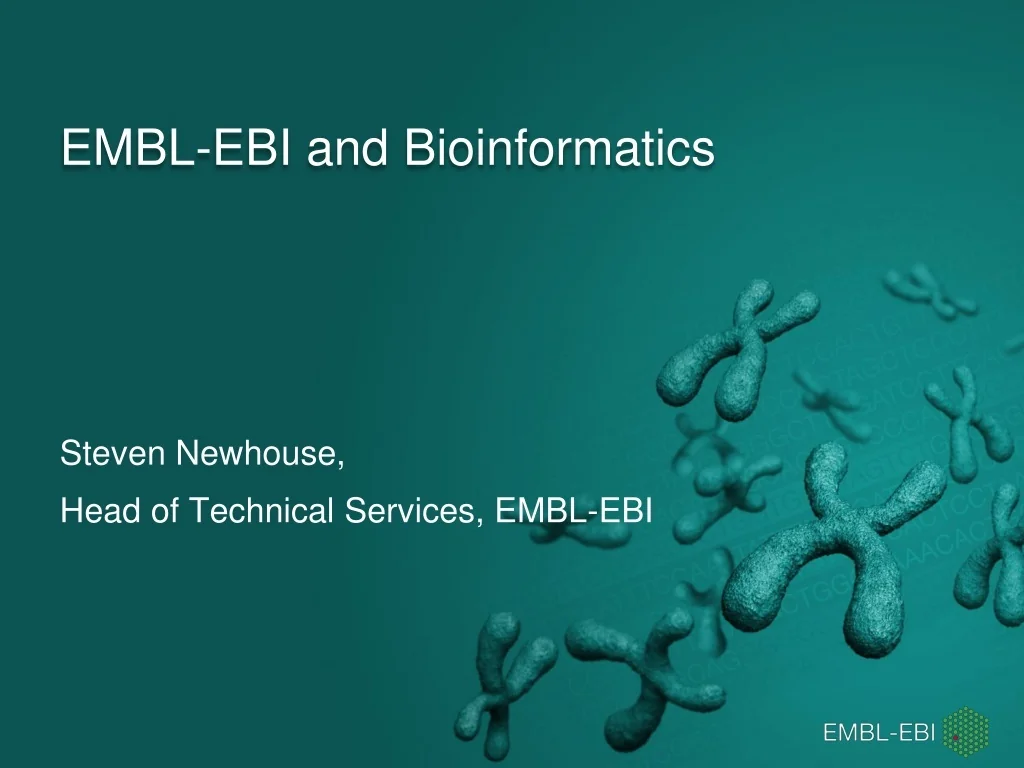 PPT - EMBL-EBI: Pioneering Bioinformatics Services and Data Resources PowerPoint Presentation ...