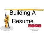 PPT - RESUME BUILDING PowerPoint Presentation, free download - ID:818532