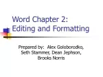 PPT - Formatting Word-Processed Papers PowerPoint Presentation, free ...
