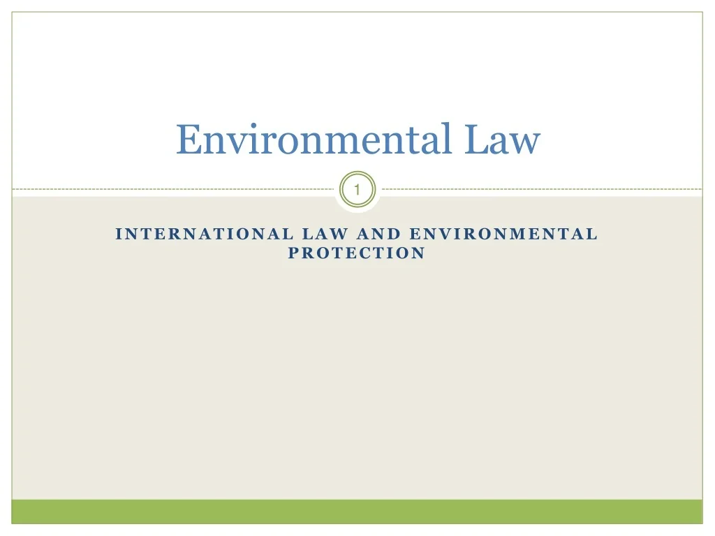 PPT - Environmental Law PowerPoint Presentation, free download - ID:9363277
