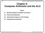 PPT - Chapter 6-1 ALU, Adder and Subtractor PowerPoint Presentation ...