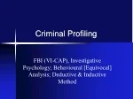 PPT - Criminal Profiling PowerPoint Presentation, free download - ID ...