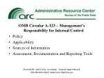 PPT - INTERNAL AUDIT SERVICES Internal Controls as they Relate to OMB ...
