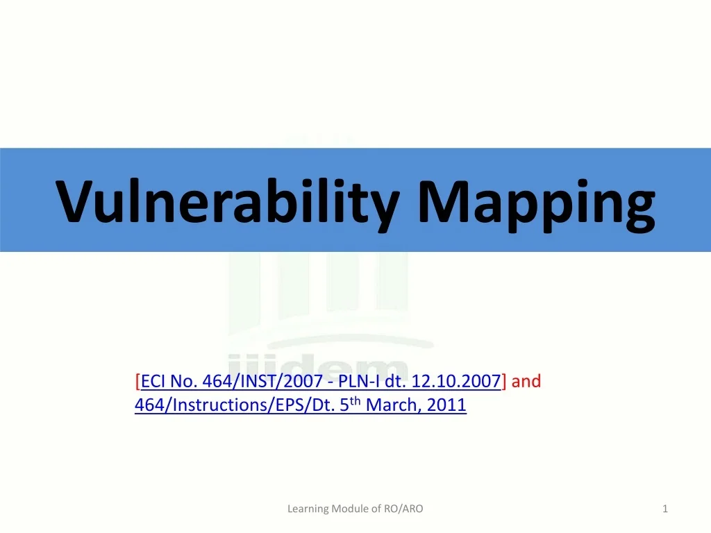 PPT - Comprehensive Guide to Vulnerability Mapping for Elections ...
