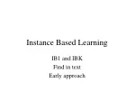 PPT - Chapter Eight Instance Based Learning PowerPoint Presentation ...