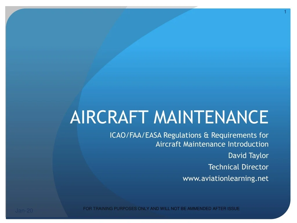 PPT - AIRCRAFT MAINTENANCE PowerPoint Presentation, free download - ID:9370432