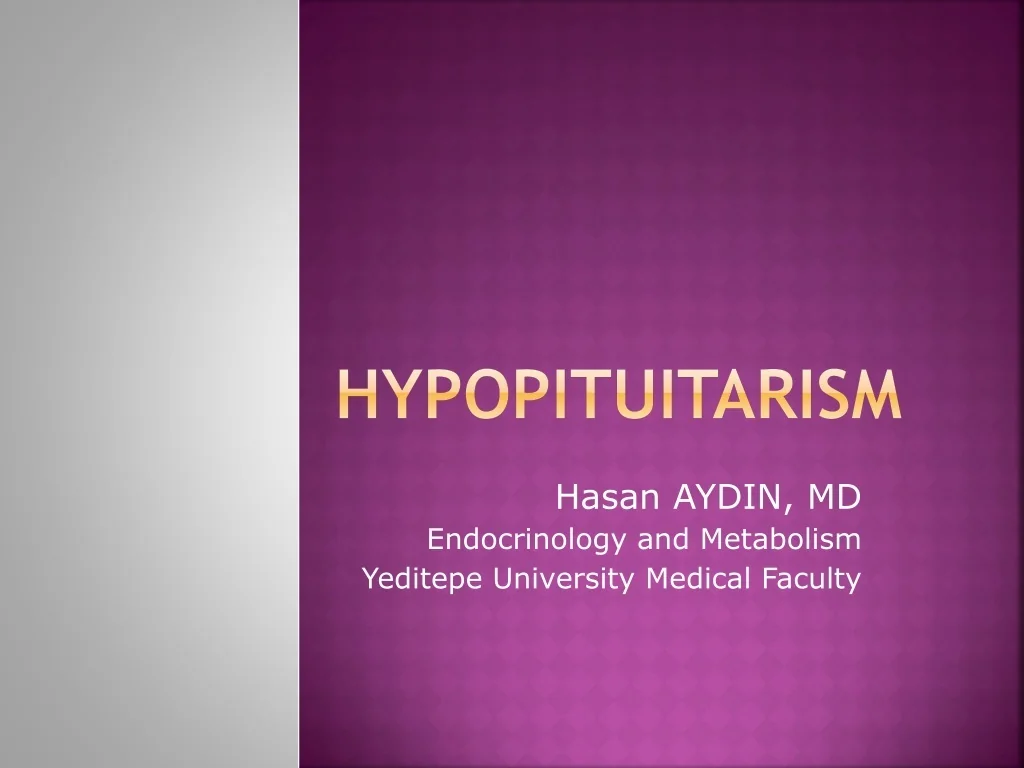 PPT - Hypopituitarism PowerPoint Presentation, free download - ID:9370529