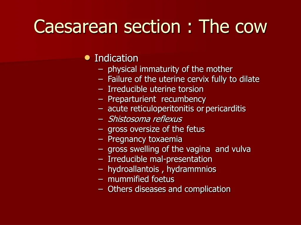 PPT - Veterinary Guide to Dystocia in Livestock PowerPoint Presentation ...