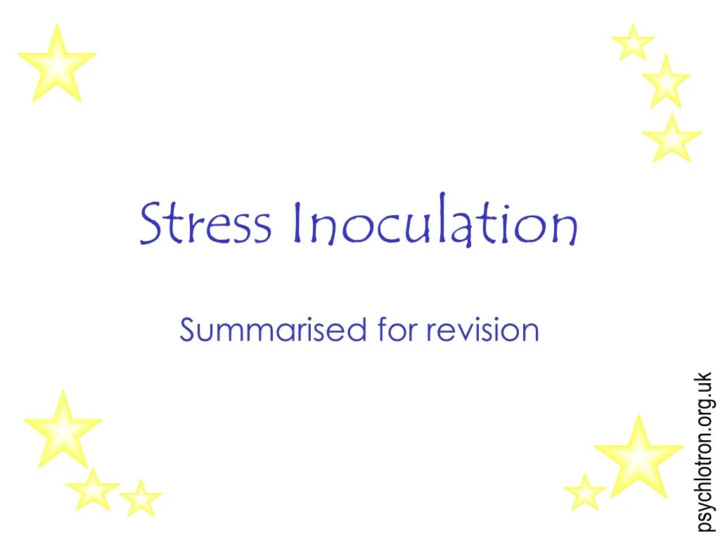 PPT - Stress Inoculation: Psychological Therapy Overview PowerPoint ...