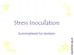PPT - Psychological methods of stress management Stress Inoculation ...
