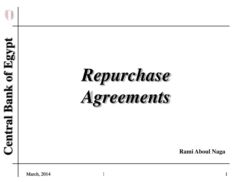 PPT - Repurchase Agreements PowerPoint Presentation, free download - ID ...