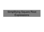 PPT - Simplifying Square Root Expressions PowerPoint Presentation, free ...
