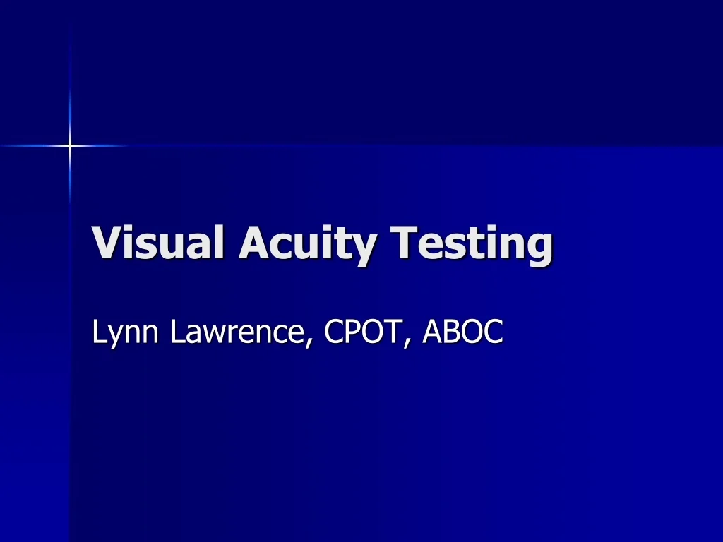 PPT - Visual Acuity Testing PowerPoint Presentation, free download - ID ...