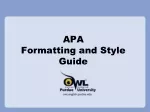 PPT - APA Formatting Tutorial PowerPoint Presentation, free download ...