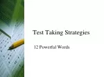 PPT - Powerful Test-Taking Strategies - Elementary Level PowerPoint ...