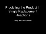 PPT - Single Replacement Reactions PowerPoint Presentation, free ...