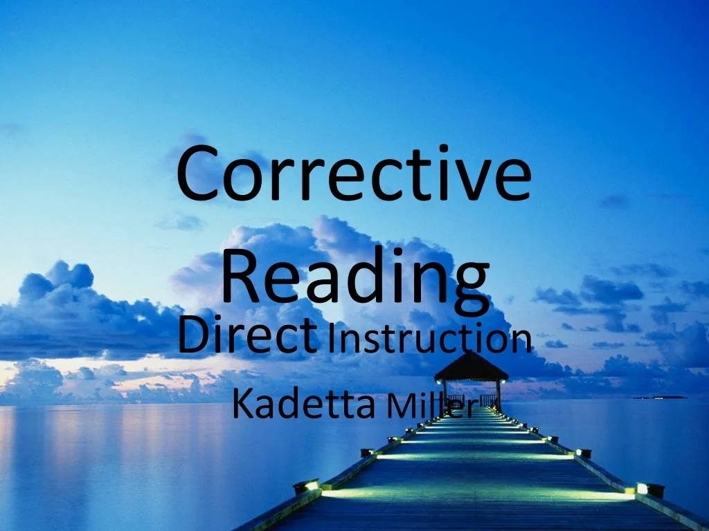PPT - Corrective Reading PowerPoint Presentation, free download - ID ...