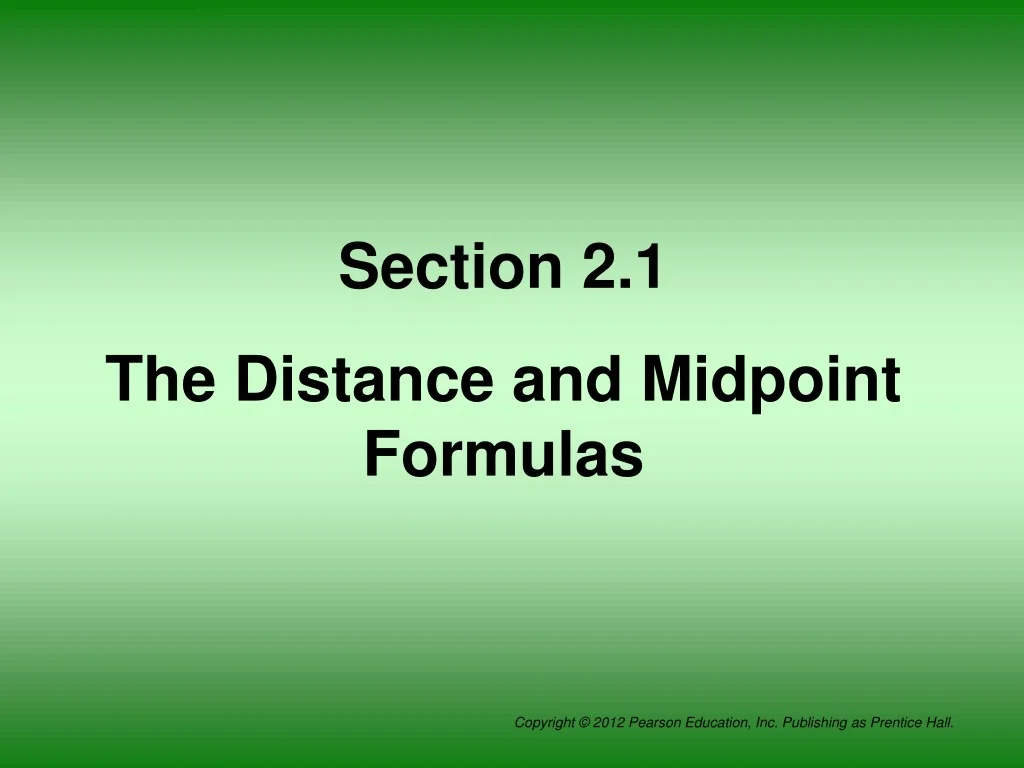 PPT - Finding Distances and Midpoints on a Coordinate System PowerPoint ...