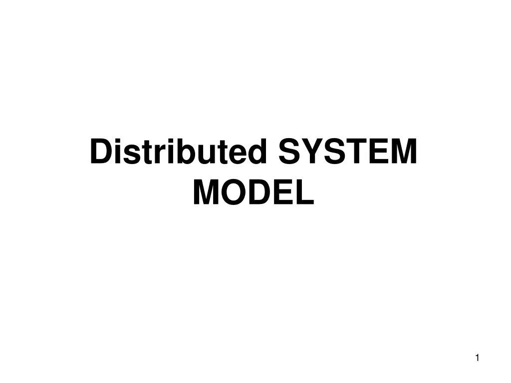 PPT - Distributed Systems Architectural Models PowerPoint Presentation - ID:9386209
