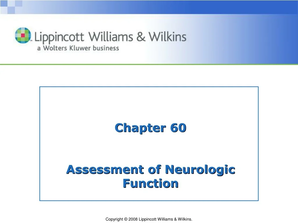PPT - Neurologic Function: Theory and Practice PowerPoint Presentation ...