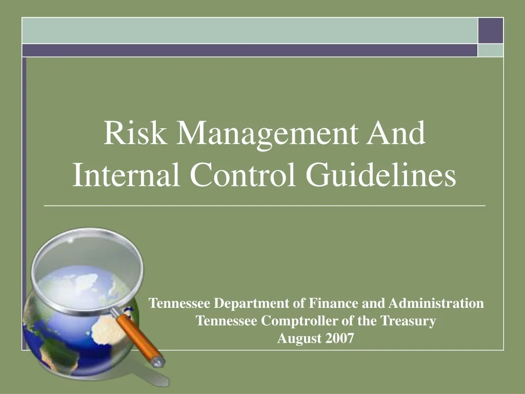 PPT - Comprehensive Guide to Risk Management and Internal Control ...