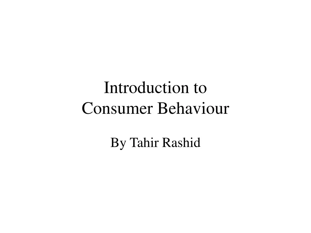 PPT - Consumer Behavior: Market Segmentation and Research Methodology ...