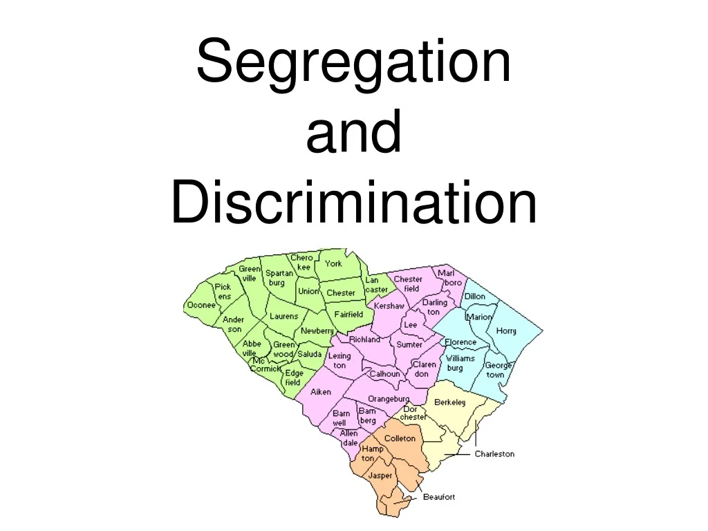 PPT - Overcoming Segregation: South Carolina Then and Now PowerPoint ...