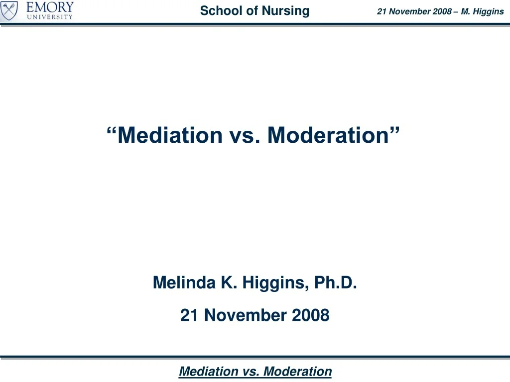 PPT - Relationships: Mediation and Moderation Explained PowerPoint ...