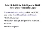 PPT - Artificial Intelligence First-Order Logic PowerPoint Presentation - ID:3143645