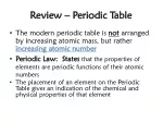 PPT - Periodic Table Trend Review PowerPoint Presentation, free ...