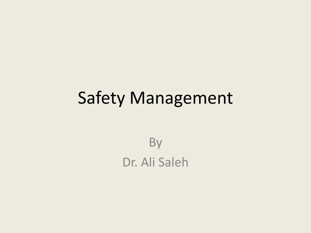 PPT - Safety Management Guidelines for Effective Workplace Protection ...