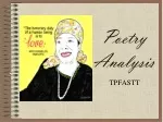 PPT - STAAR STRATEGIES for Poetry Analysis PowerPoint Presentation ...