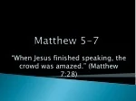 PPT - Matthew 5-7 PowerPoint Presentation, free download - ID:2680374