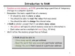 PPT - An Introduction to Intelligent RAM (IRAM) PowerPoint Presentation ...