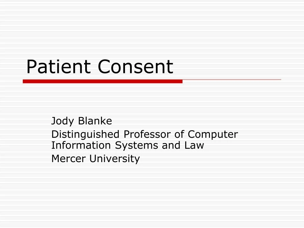 PPT - Patient Consent PowerPoint Presentation, free download - ID:9394639