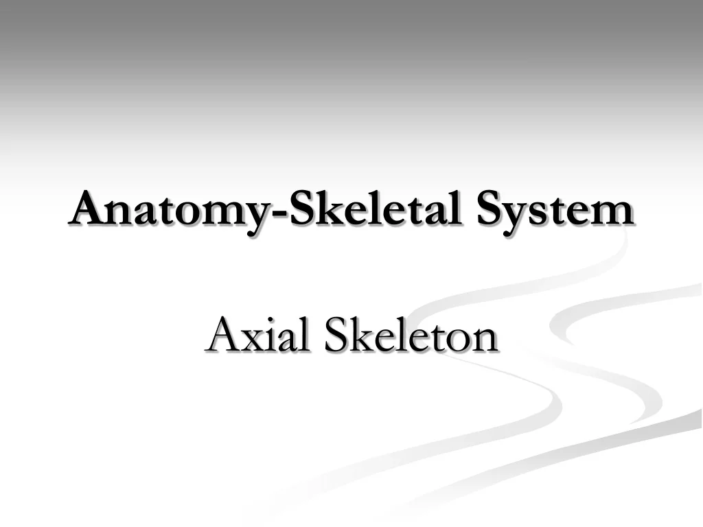 PPT - Anatomy-Skeletal System PowerPoint Presentation, free download ...