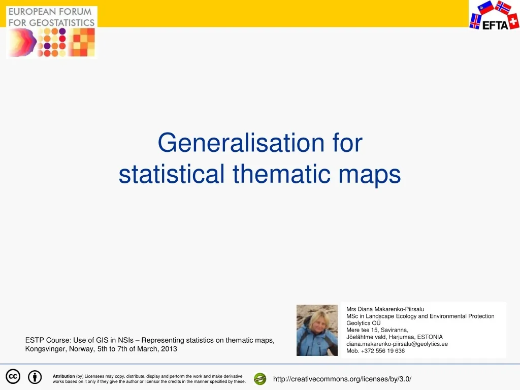 PPT - Generalisation for statistical thematic maps PowerPoint ...