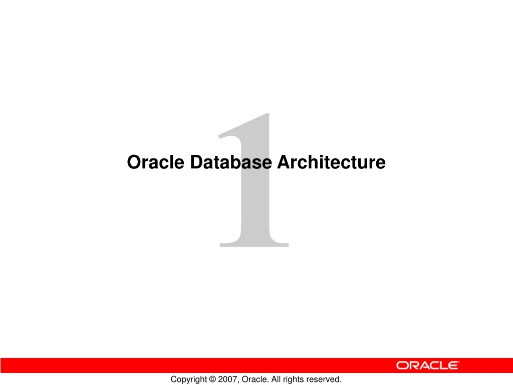 Ppt Oracle Database Architecture Powerpoint Presentation Free
