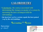 PPT - Calorimetry PowerPoint Presentation, free download - ID:6133898