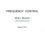 PPT - PRESENTATION ON FREQUENCY CONTROL AND PowerPoint Presentation ...