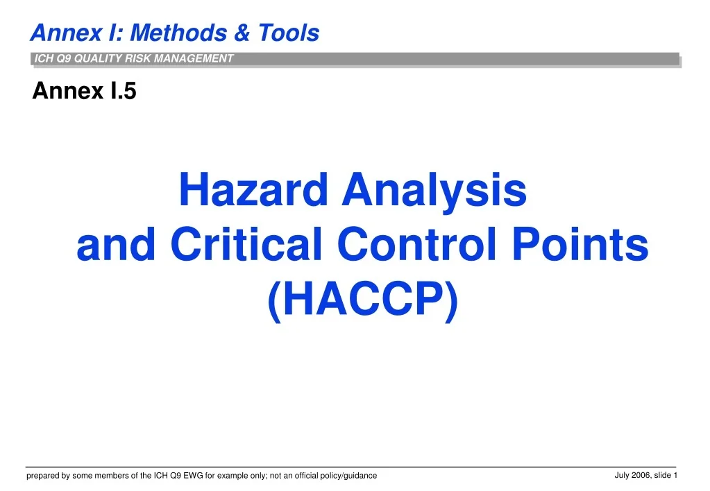 PPT - Comprehensive Guide to HACCP Methodology in Pharmaceutical ...