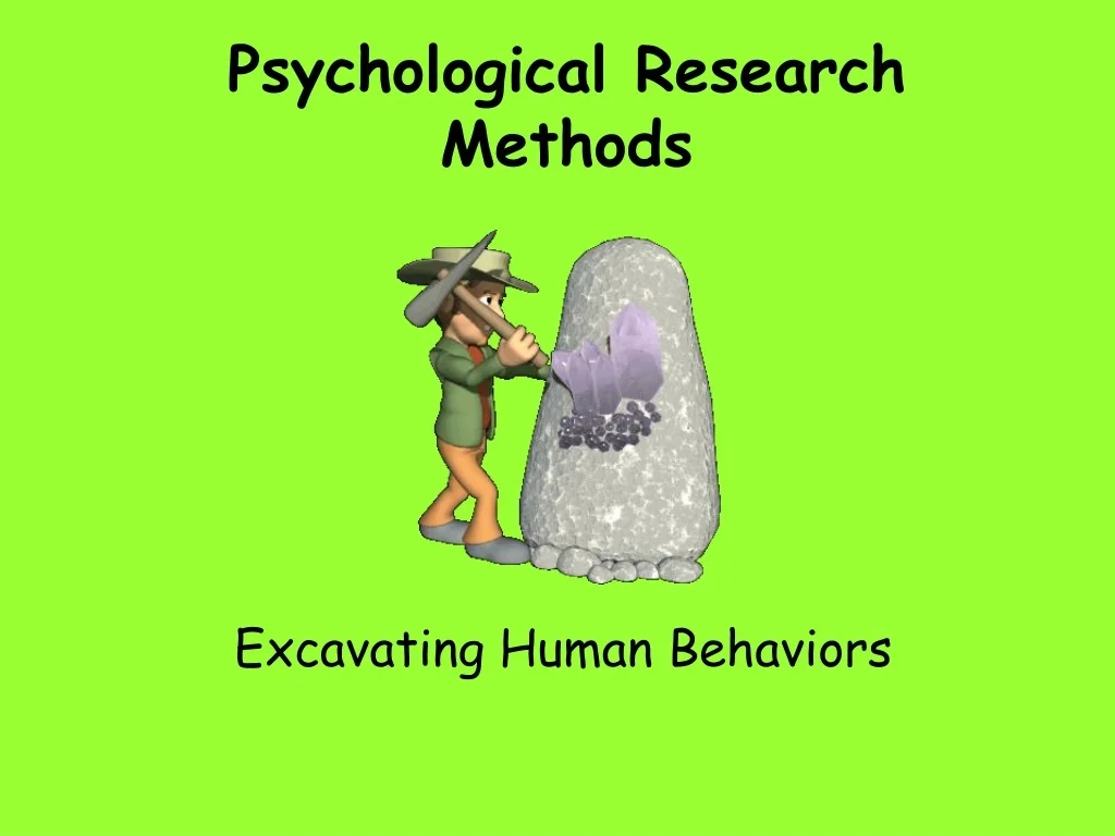 PPT - Psychological Research Methods PowerPoint Presentation, free ...